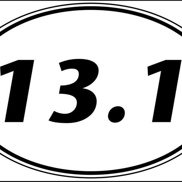 Half Marathon Bumper Sticker - Etsy