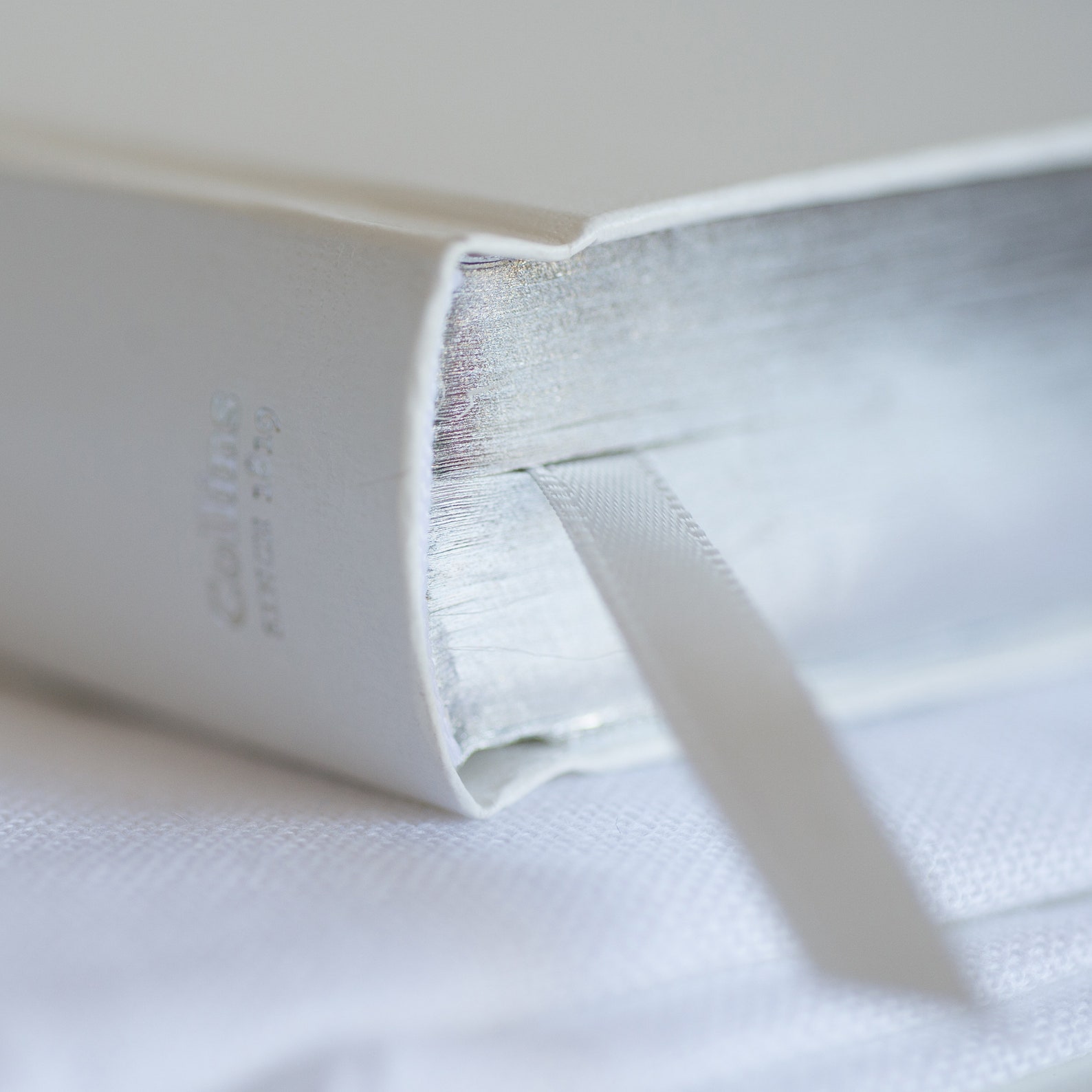 White Leather Bible Cover & KJV Bible or Christening Bible | Etsy UK