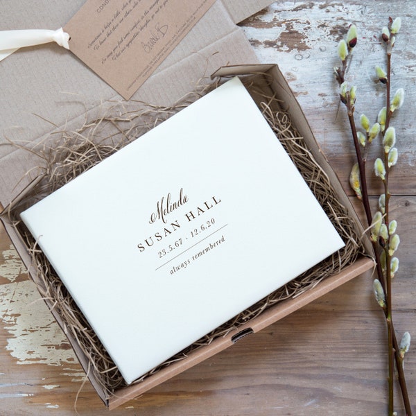 Condolence Book - Etsy