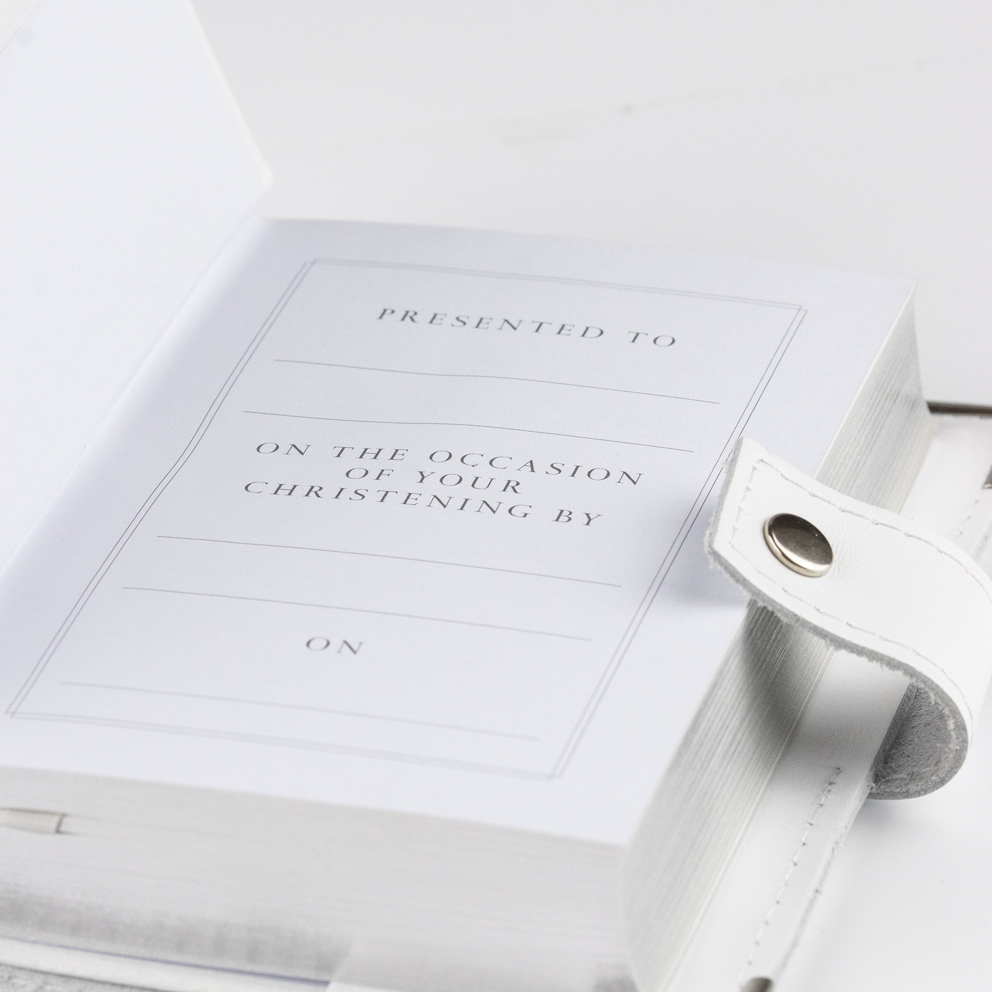 White Leather Bible Cover & KJV Bible or Christening Bible - Etsy UK