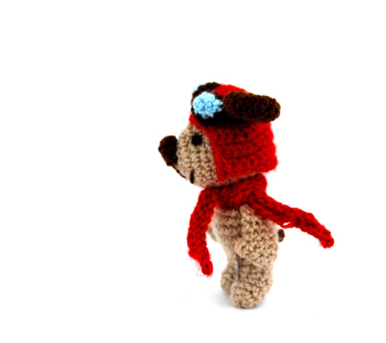 Aviator Dog Crochet Dog Puppy With Aviator Hat Handmade - Etsy
