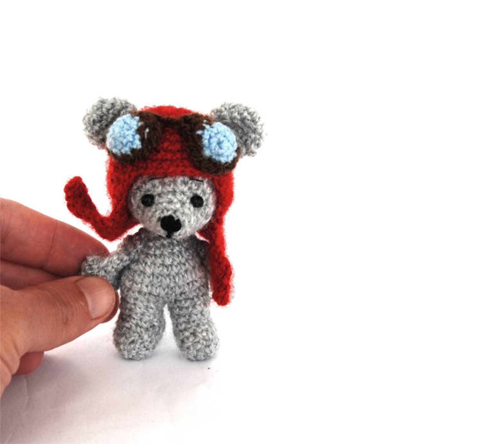 Little Mouse With Aviator Hat Crochet Mouse Tiny Mice Doll | Etsy