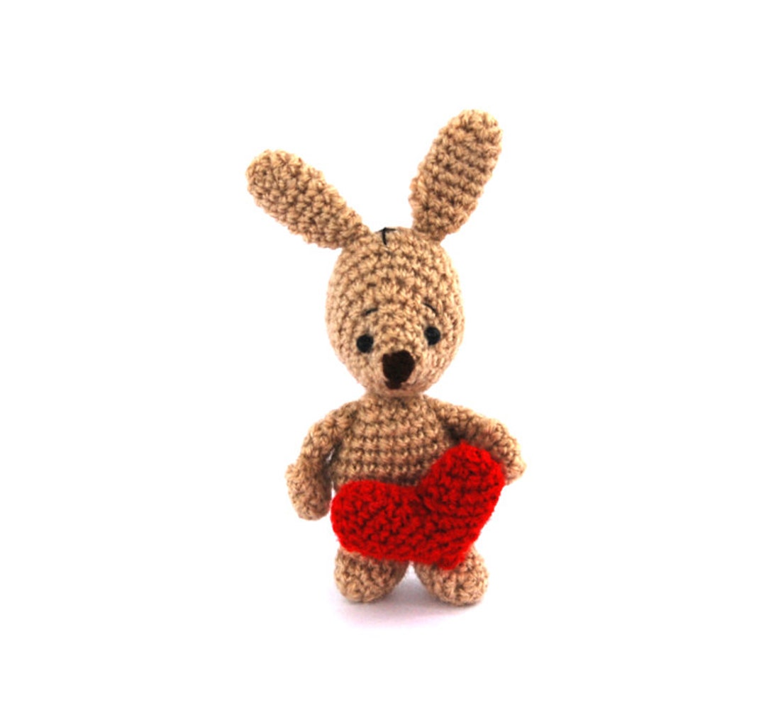 SOME BUNNY LOVES You, Bunny Plush With Crochet Heart, Gift From Husband ...