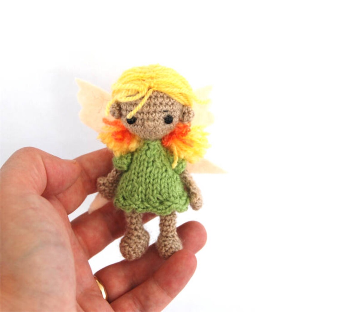 Fairy Doll Crochet Flower Fairy Tiny Amigurumi Fairy - Etsy