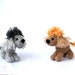 POODLE Crochet Doll, Silver Poodle and Champagne Poodle, Miniature Dog ...