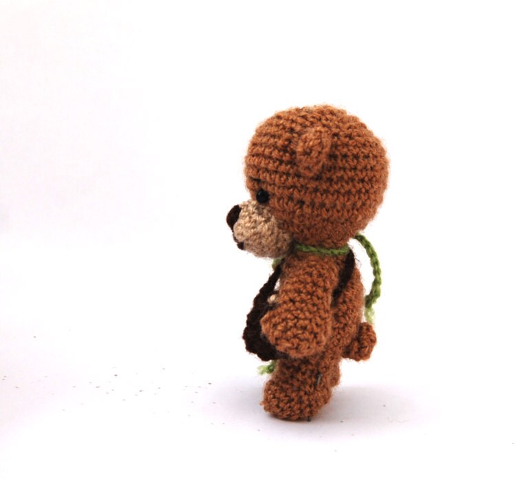 Tiny Bear, Little Teddy Bear, Miniature Crocheted Bear, Amigurumi Bear ...