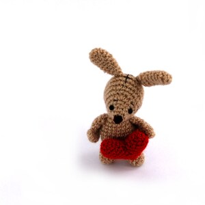 SOME BUNNY LOVES You, Bunny Plush With Crochet Heart, Gift From Husband ...