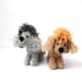 POODLE Crochet Doll, Silver Poodle and Champagne Poodle, Miniature Dog ...