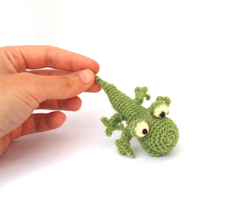 Crochet Toy, Miniature Lizard, Little Gecko, Crochet Lizard, Tiny ...
