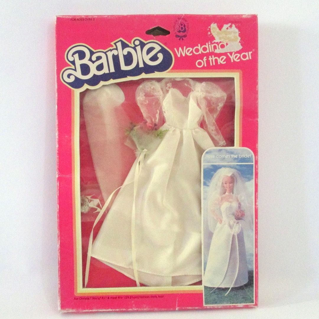 Barbie Wedding of the Year Fashion 5743 Bridal Dress Doll Wedding Gown ...