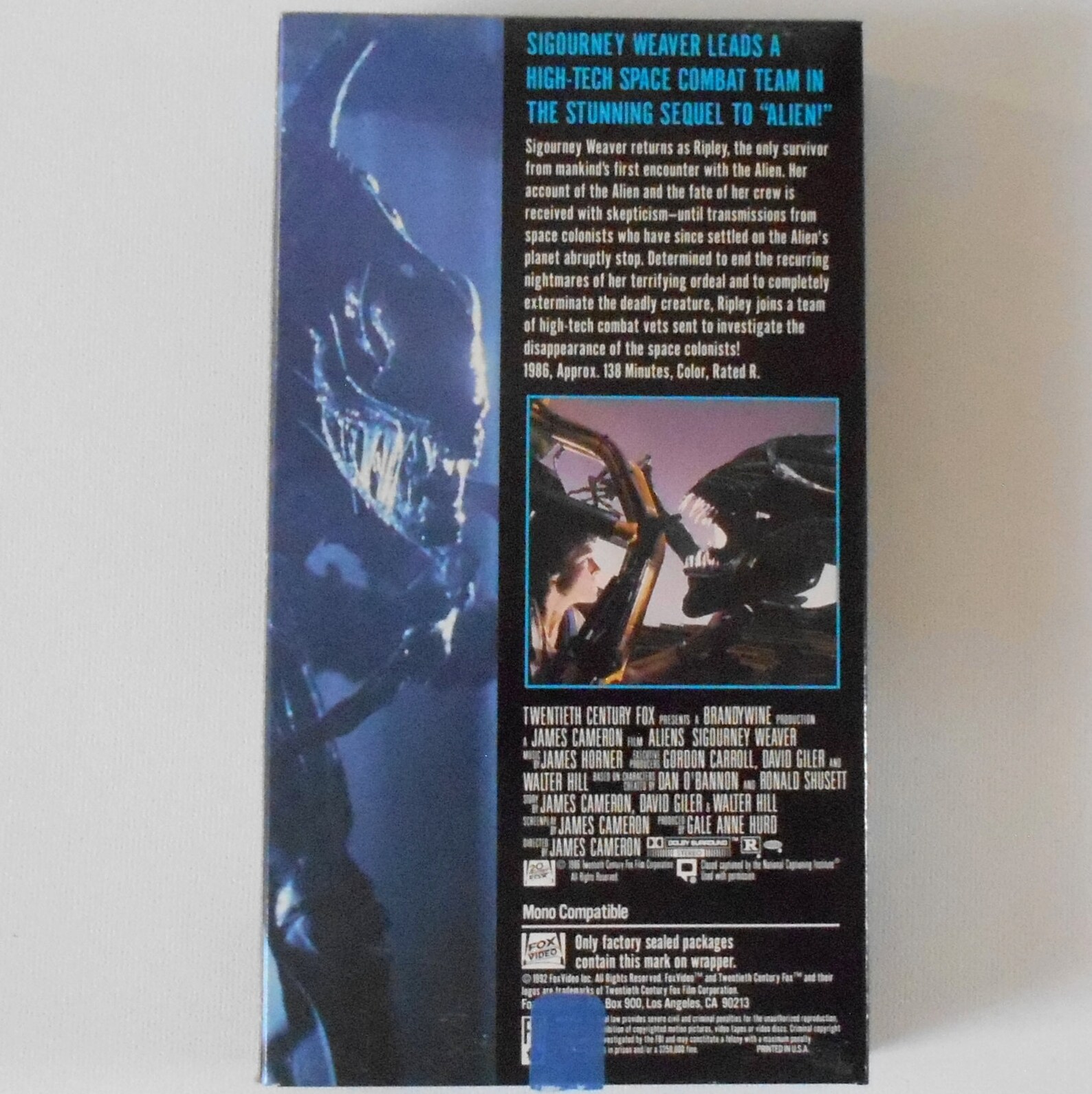 Alien Movie Trilogy VHS Set 3 Tapes Slipcase Cover Fox Video | Etsy