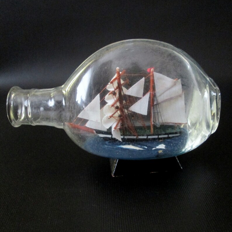 Brigantine Ship in Bottle Miniature Ship 5 Bottle - Etsy