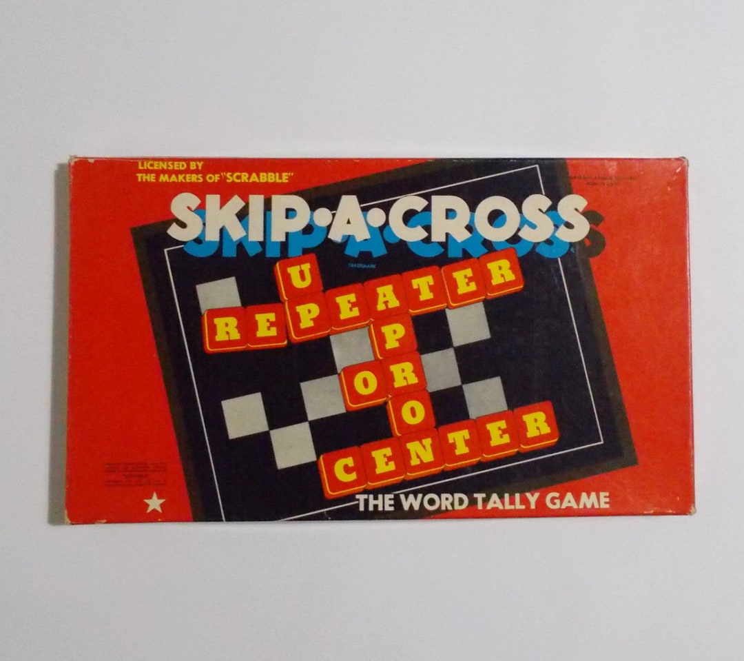 Skip A Cross Game Cadco Ellis Game Makers of Scrabble Game - Etsy