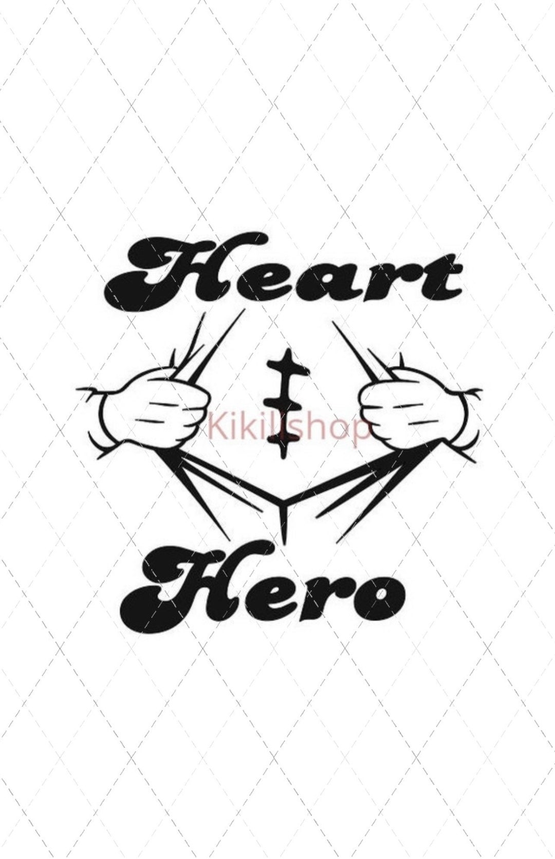 CHD Instant Download, Jpg, Png (heart Hero) , Heart Warrior Digital ...