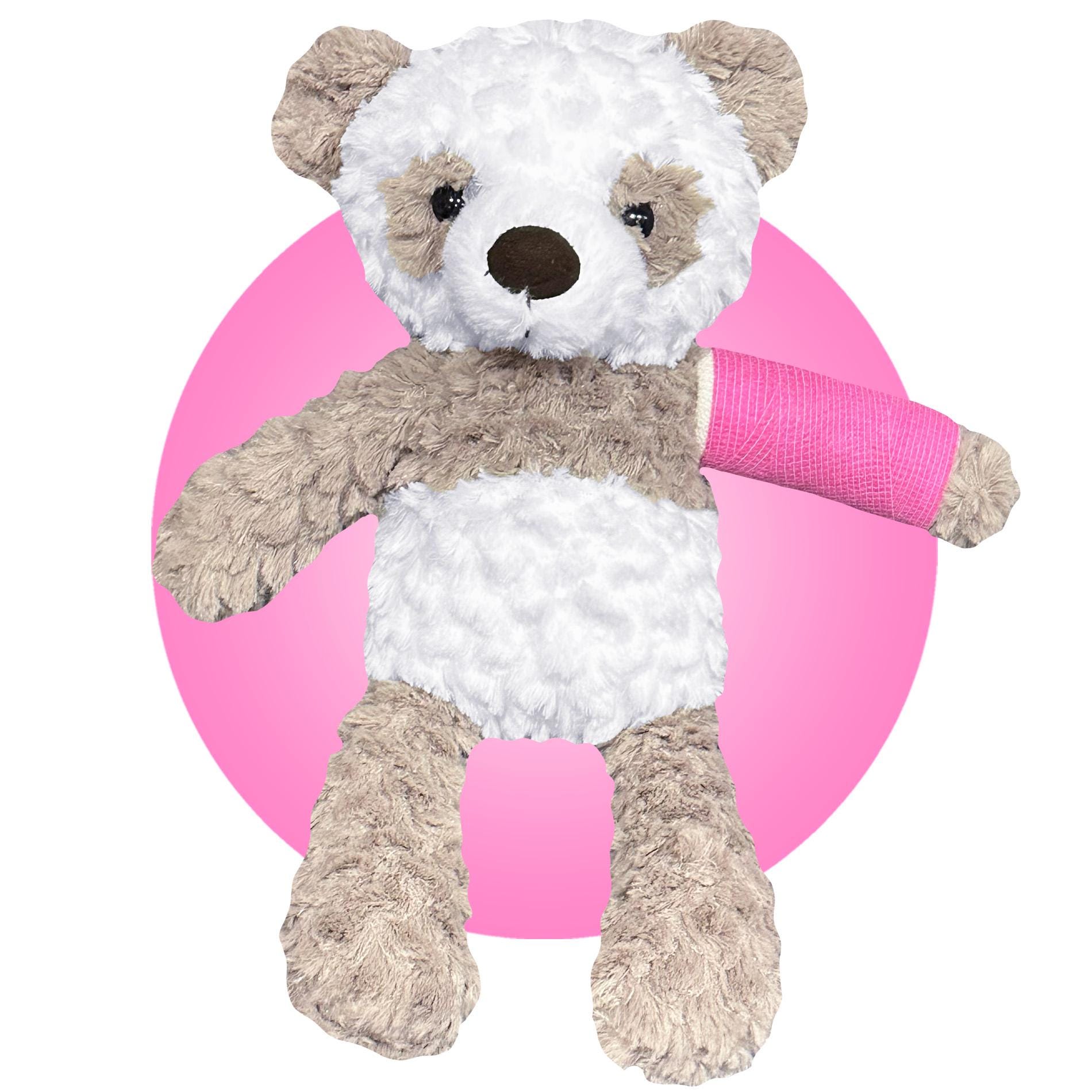 Stuffed Animal With Broken Arm Cast - Panda Bear Get Well - Broken Leg ...