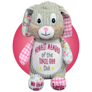 Tonsillectomy Gifts for Girls - 17" Bunny - Tonsillectomy Recovery ...