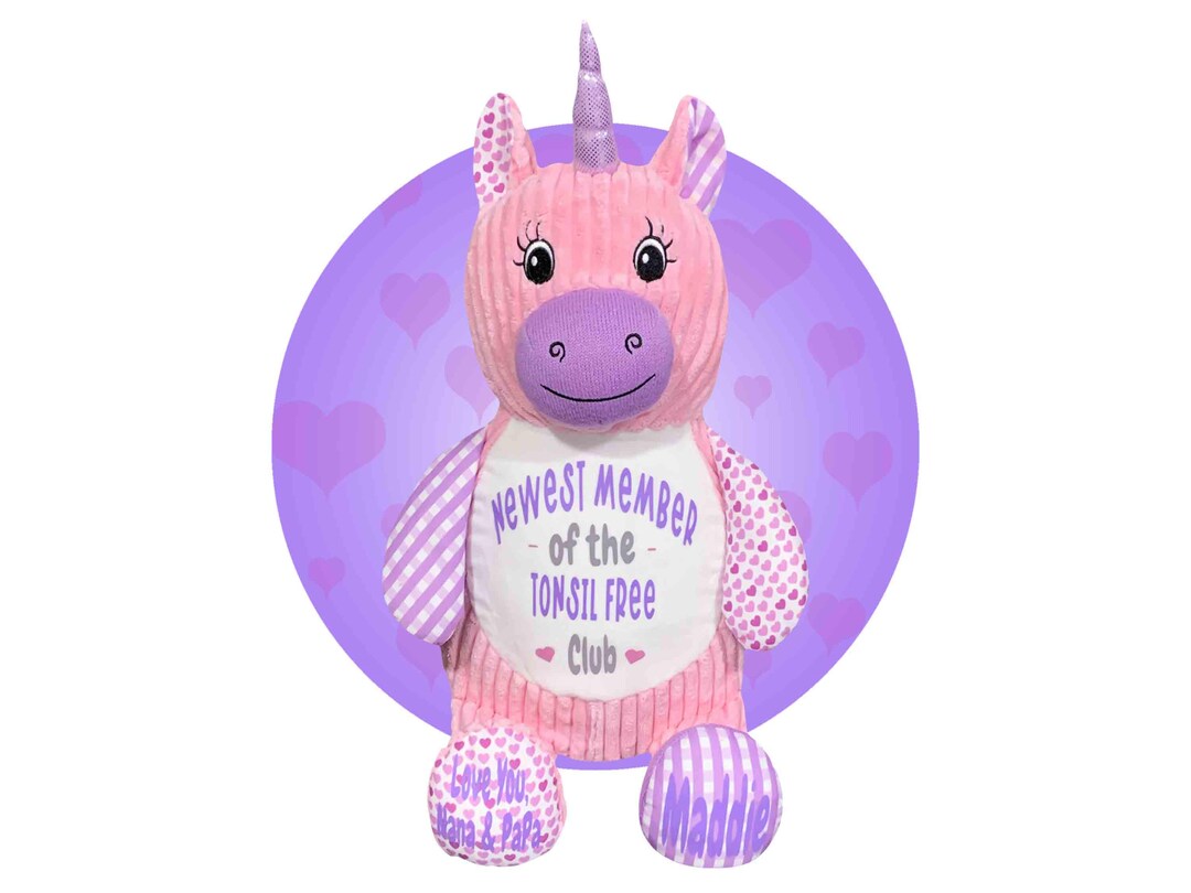 Tonsillectomy Gifts - Personalized Tonsil Stuffed Bunnies - Tonsil ...