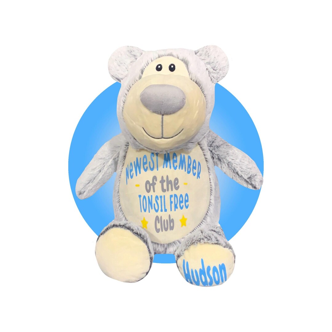 Tonsil Surgery Gift for Kids - Personalized Tonsil Teddy Bears - Tonsil ...