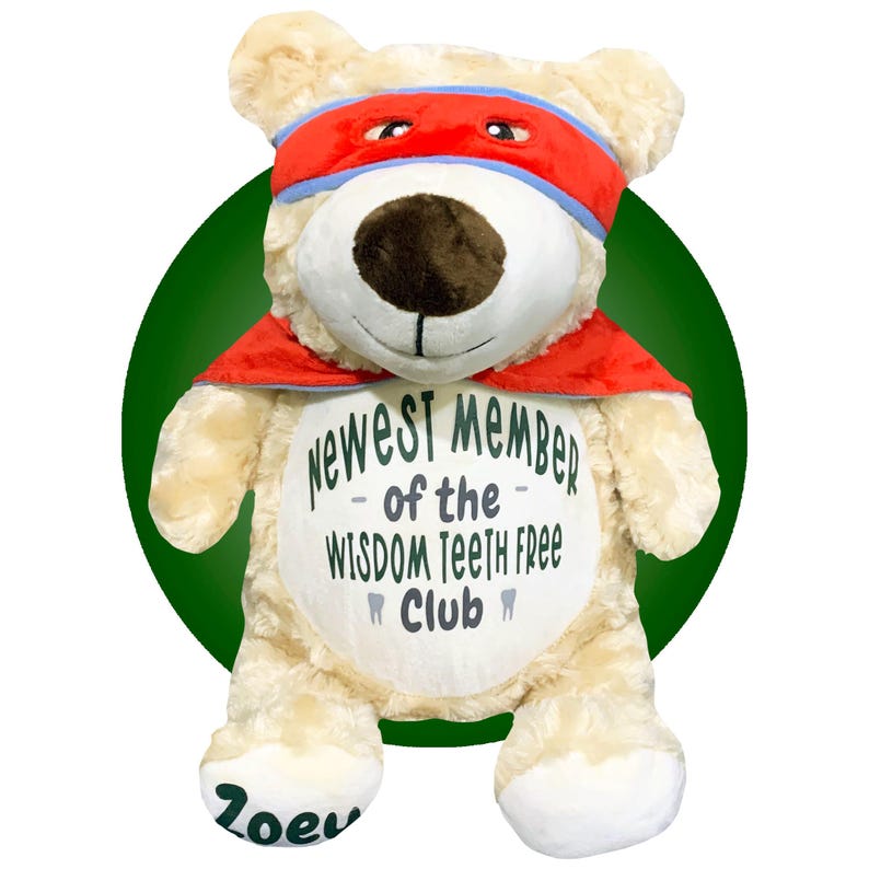 Gift for Getting Wisdom Teeth Out - Personalized 17" Teddy Bear for ...