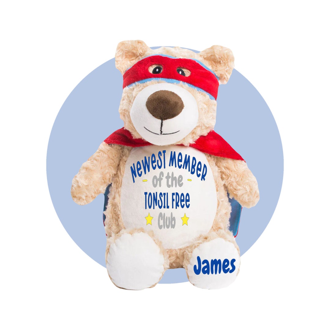 Tonsillectomy Gift Personalized Tonsil Surgery Bear Get Well Soon Gift ...