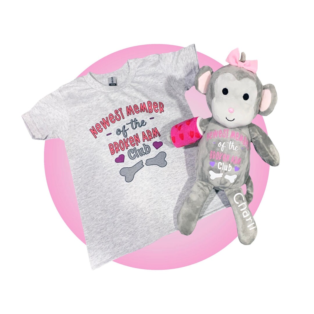 Broken Arm Gifts for Kids - Personalized Stuffed Animal W/t-shirt ...