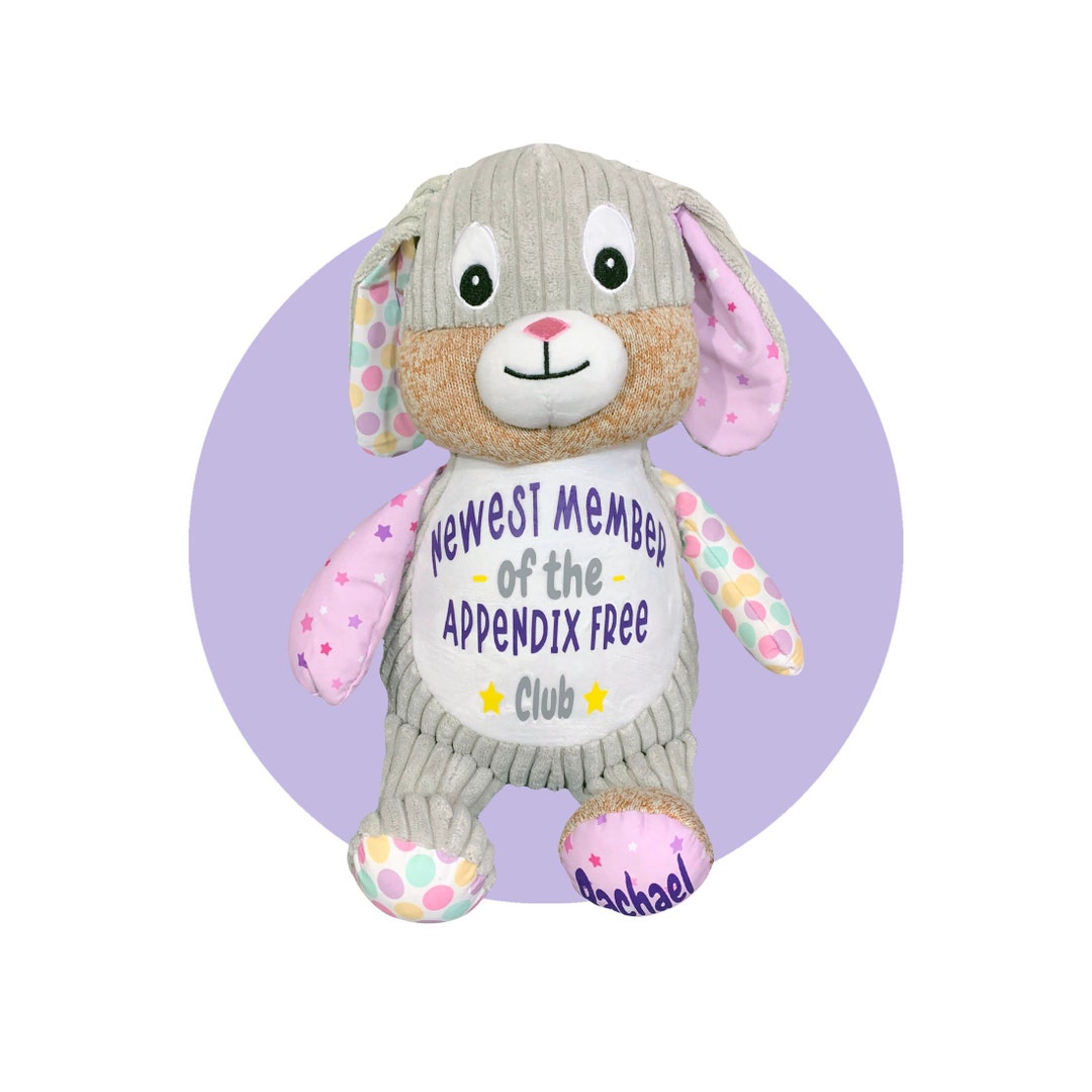 Gift for Getting Appendix Removed - Personalized Appendix Bunny ...