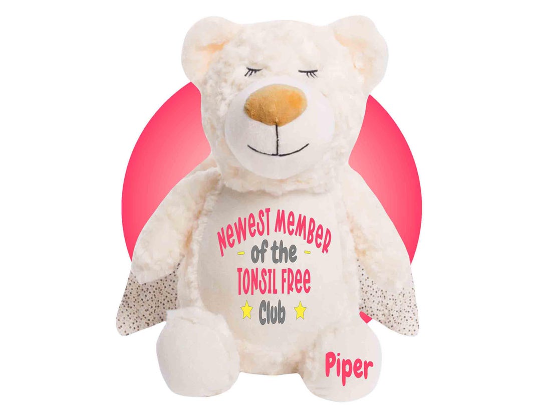 Tonsil Surgery Gift for Kids - Personalized Tonsil 17" Teddy Bear ...
