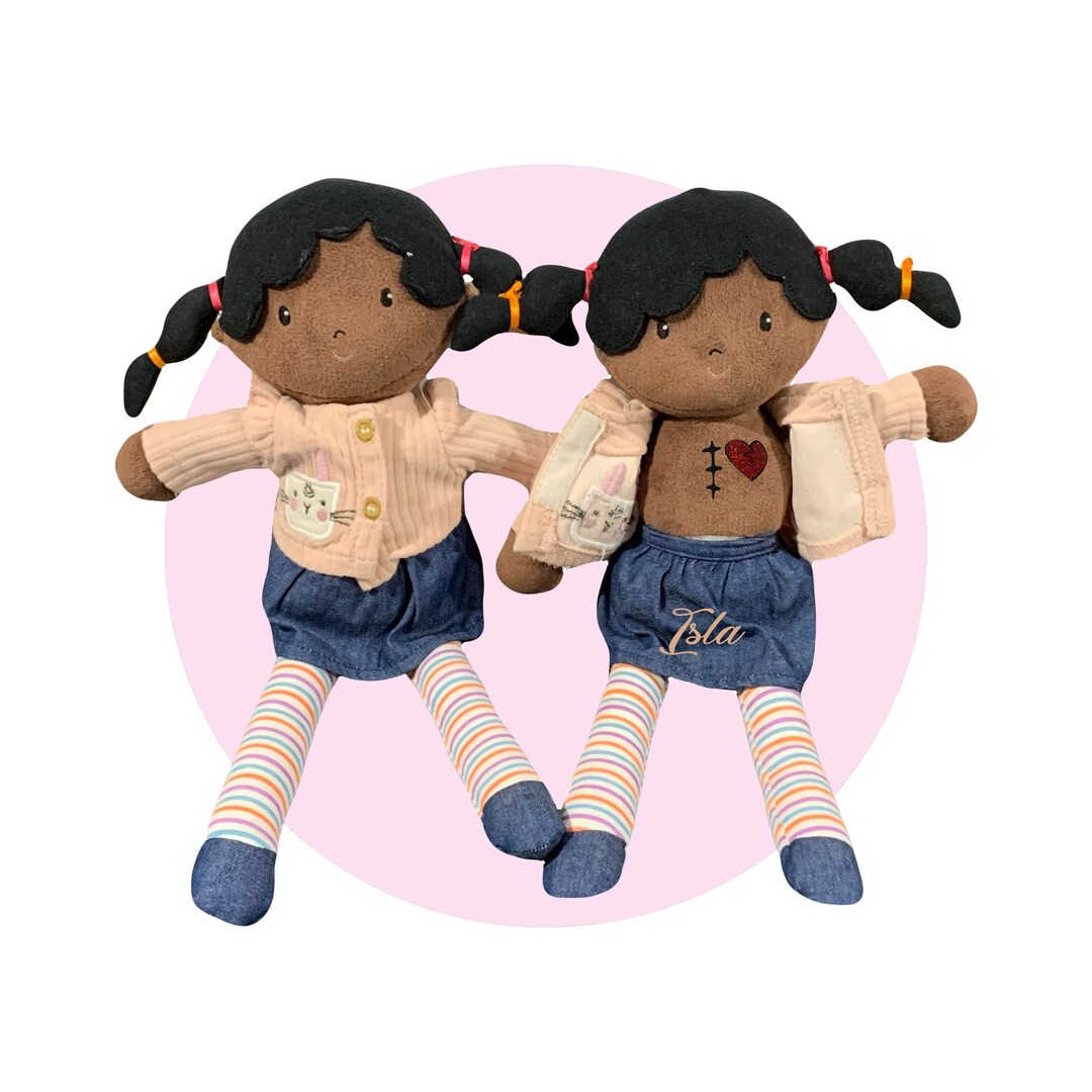 Personalized Black Hair Surgery Scar Doll - African American Doll ...