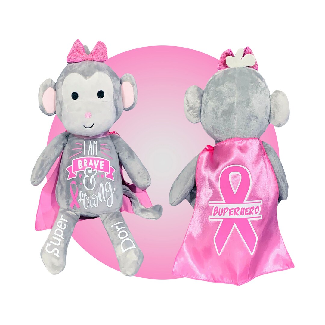 Cancer Care Gifts for Women - Personalized 13" Stuffed Monkey - After ...