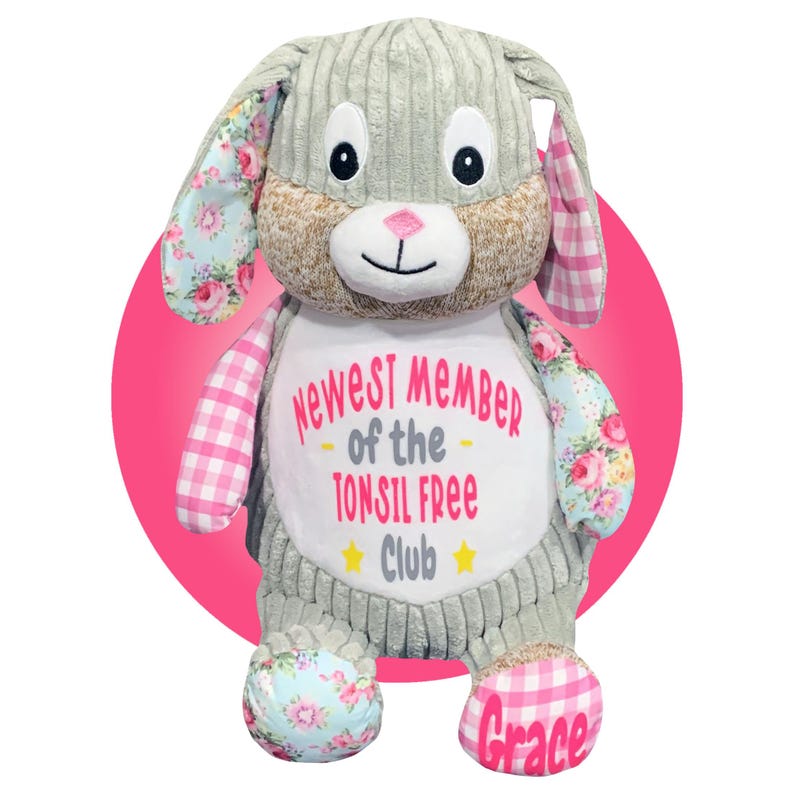 Tonsillectomy Gifts for Girls - 17" Bunny - Tonsillectomy Recovery ...