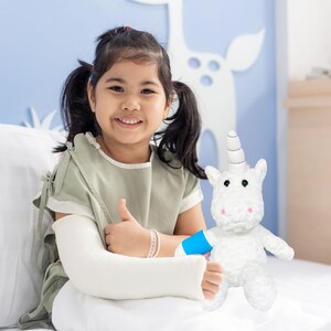 Broken Arm Gift for Kids - Stuffed Unicorn Plushie - Broken Leg Gift ...