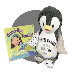 Tonsillectomy Gift Bundle - Personalized 17" Tonsillectomy Plush & Book ...