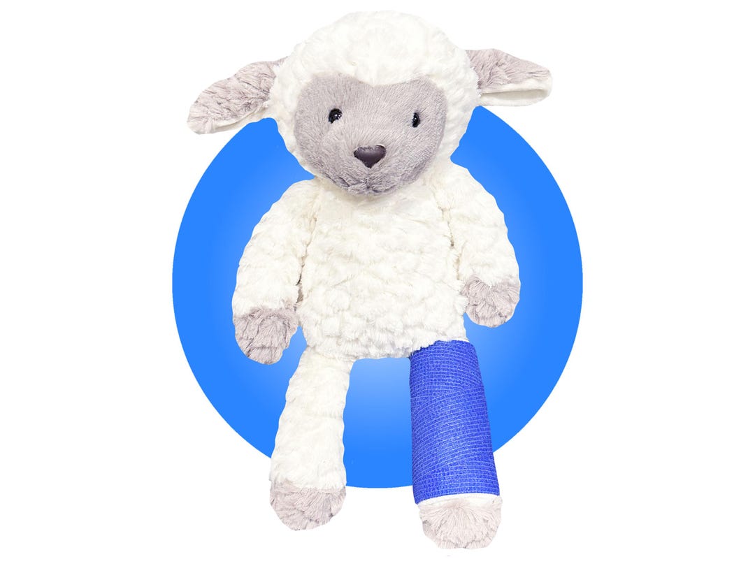 Stuffed Animal With Broken Arm Cast - Gift for Kid With Broken Wrist ...