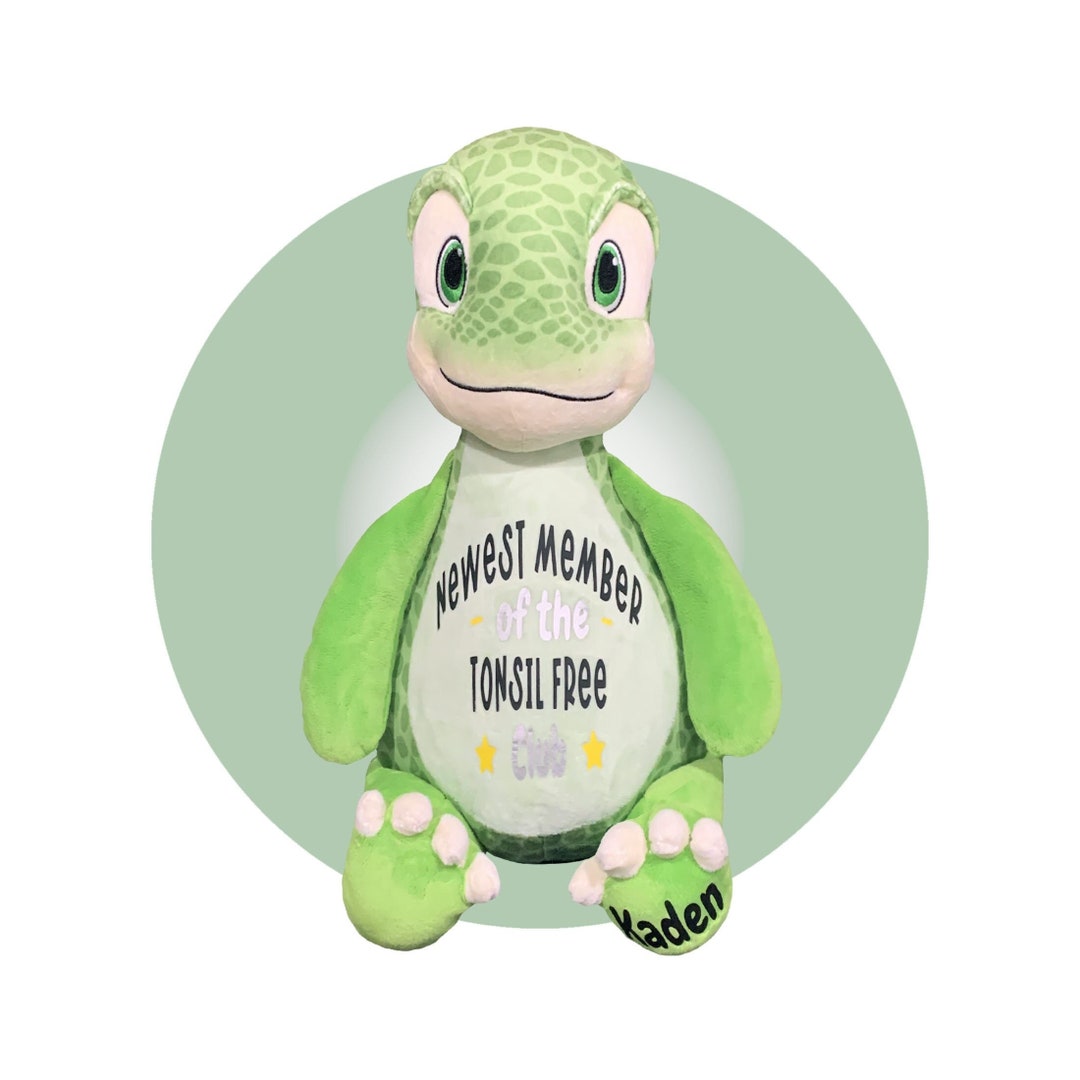 Tonsillectomy Gift Personalized Tonsil Surgery Dinosaur Get Well Soon ...