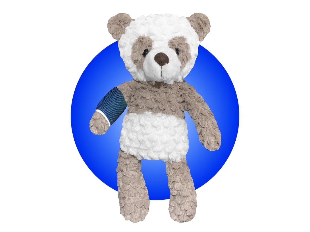 Stuffed Animal With Broken Arm Cast - Panda Bear Get Well - Broken Leg ...