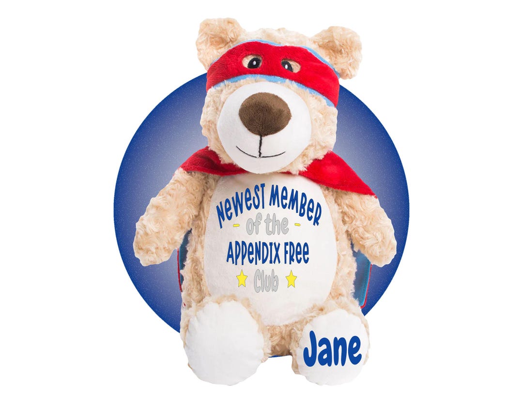 Get Well Gift for Appendix Surgery - Personalized Appendix Plush ...