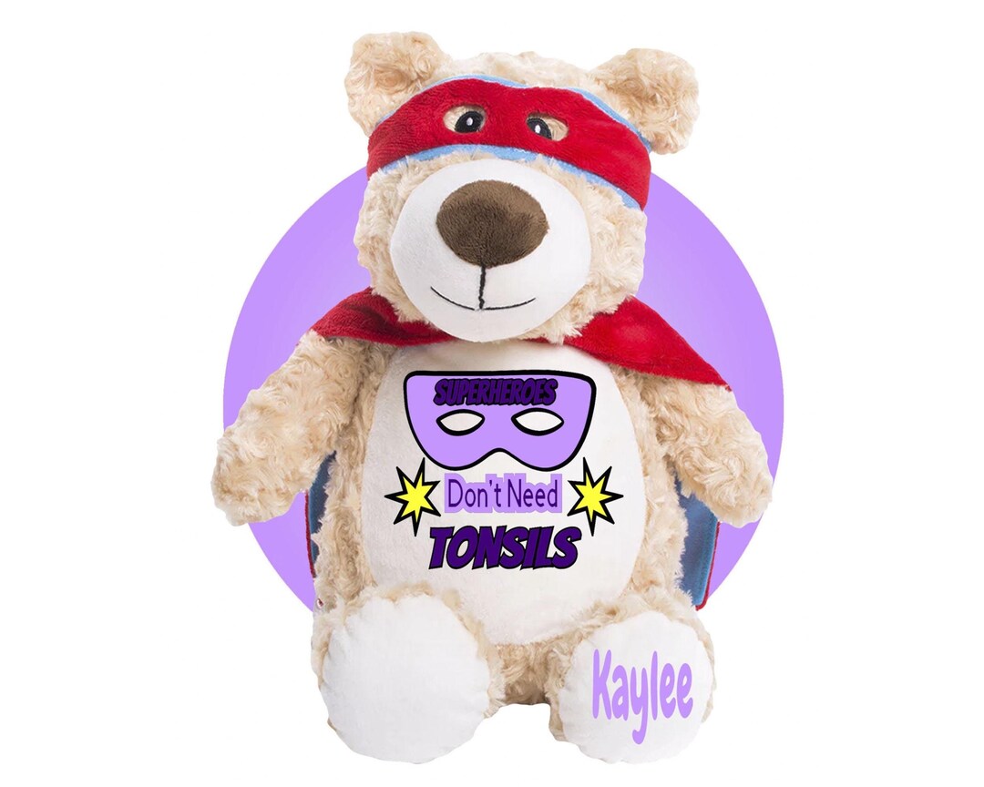 Tonsillectomy Gifts for Kids - Personalized 17" Large Tonsil Surgery ...