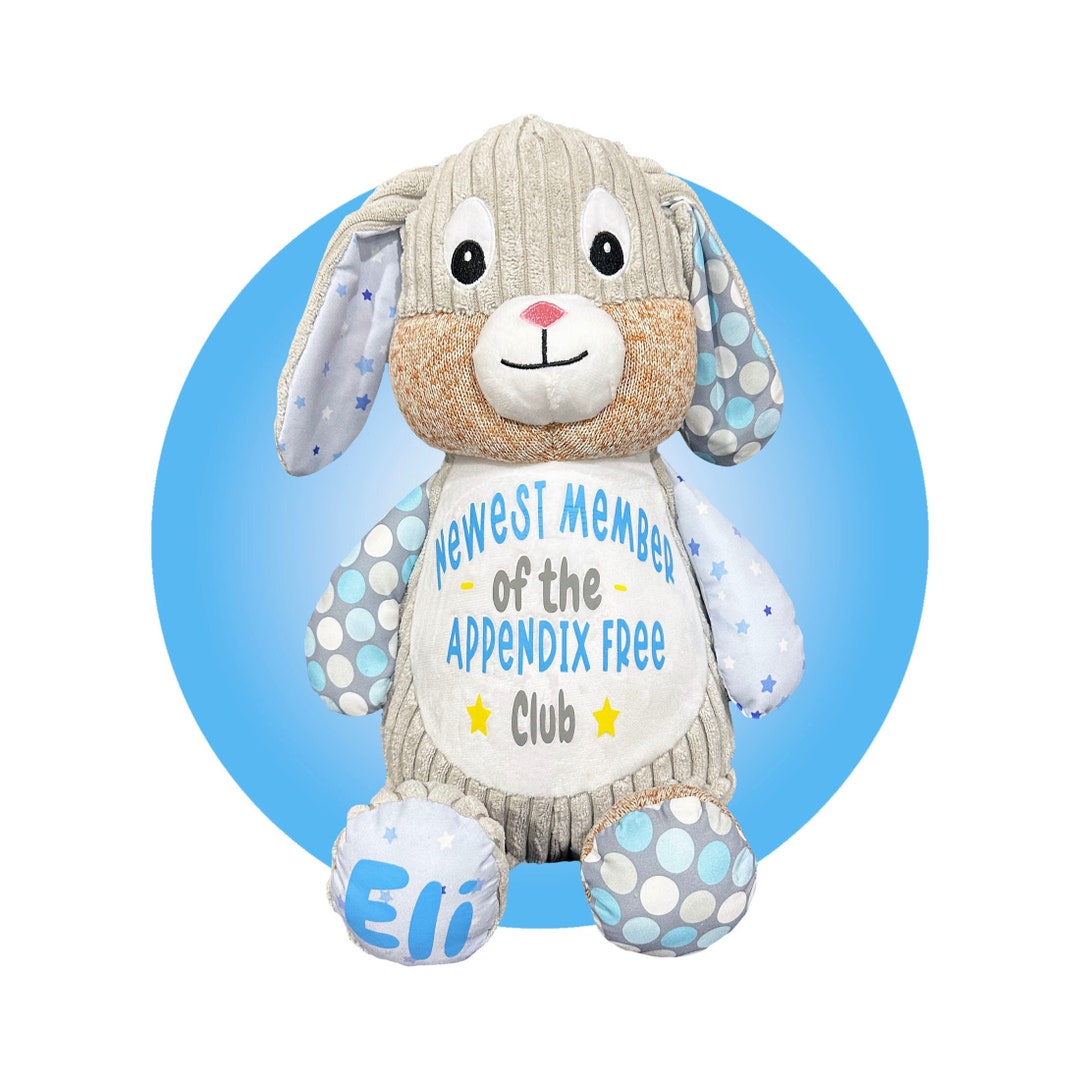 Appendix Stuffed Animal - Personalized Appendectomy 17" Bunny ...
