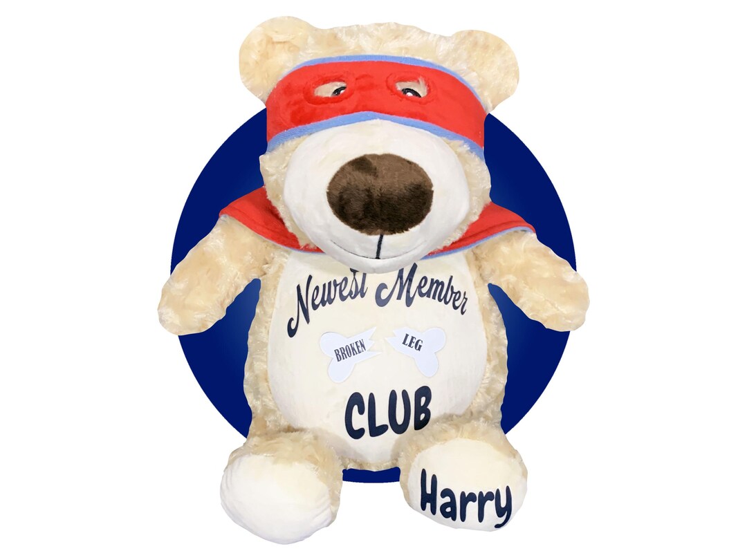 Broken Bone Gifts for Kids - Personalized 17" Get Well Teddy Bear ...