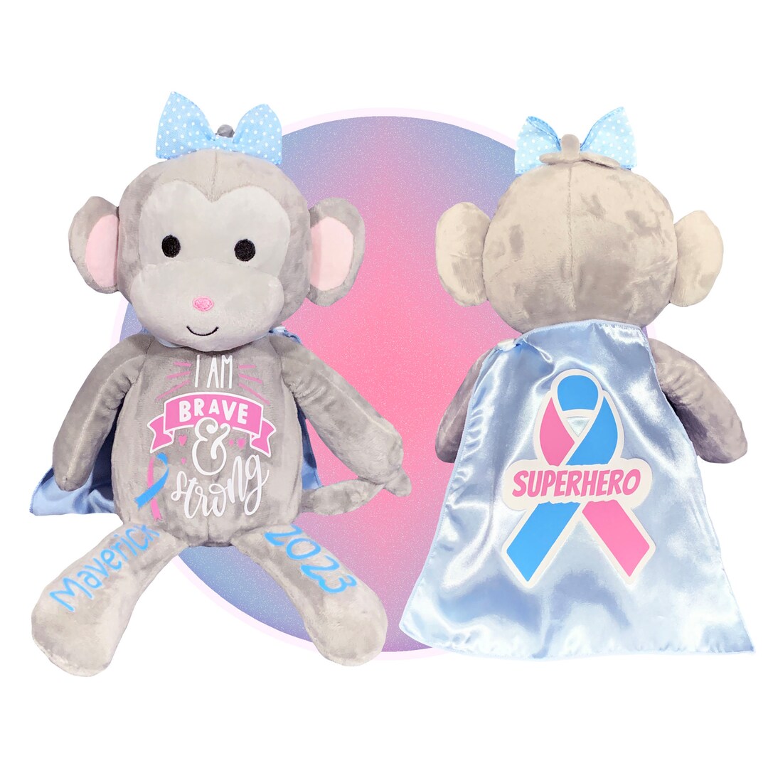 Club Foot Awareness Stuffed Monkey - Personalized Gift for Children ...