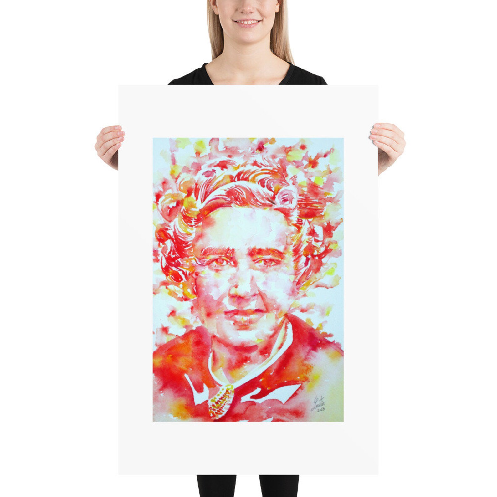 AGATHA CHRISTIE Watercolor Portrait POSTER Various Sizes - Etsy
