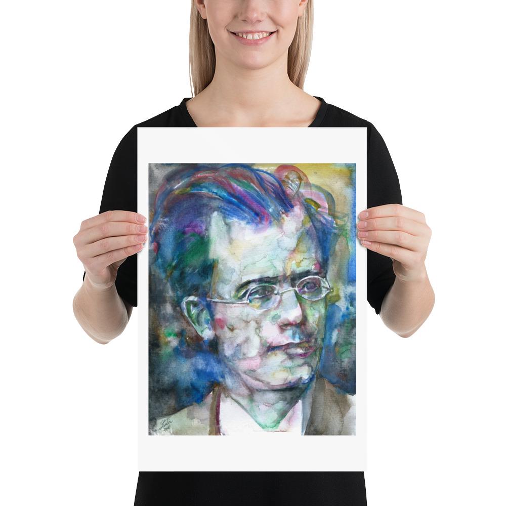 GUSTAV MAHLER - Watercolor Portrait - POSTER - Various Sizes! Painting ...