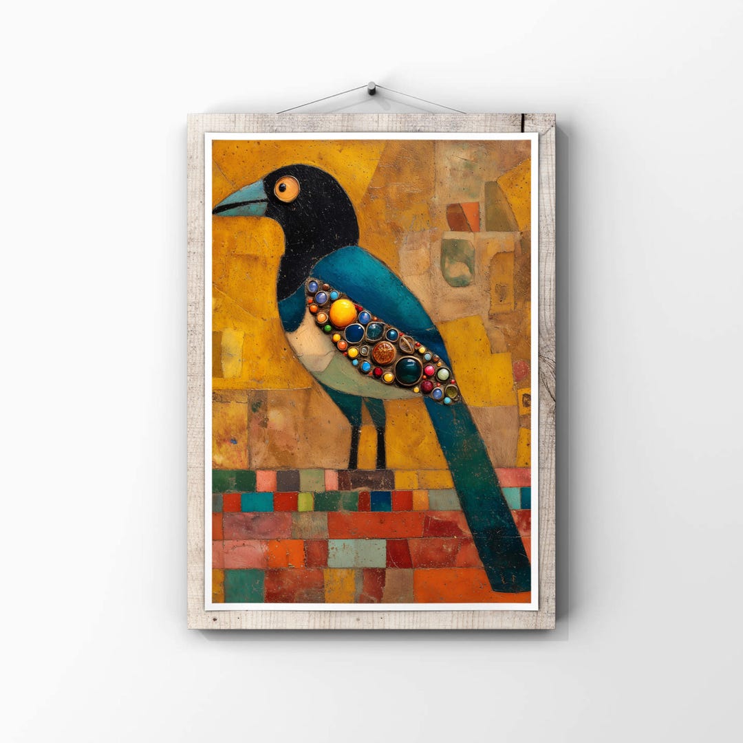 Printable - MAGPIE - Digital Download - Scalable to Various Sizes ...