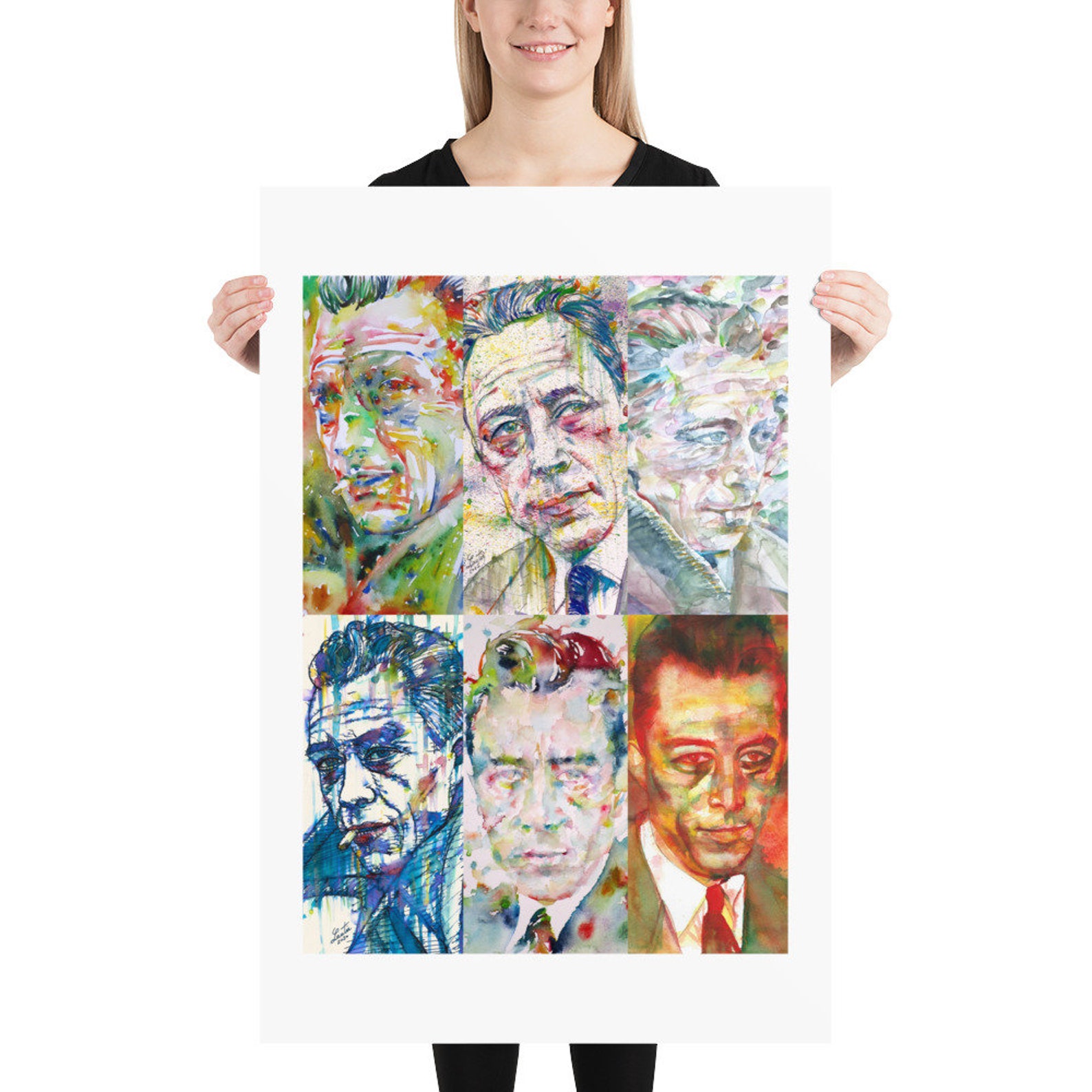 Six Times ALBERT CAMUS Collage POSTER Painting Various - Etsy