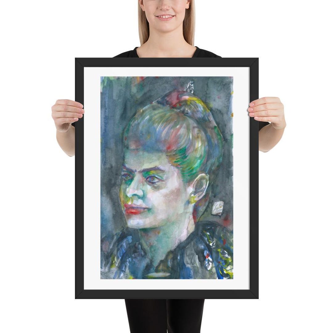 IDA B. WELLS Watercolor Portrait - FRAMED Poster - Various Sizes! Art ...