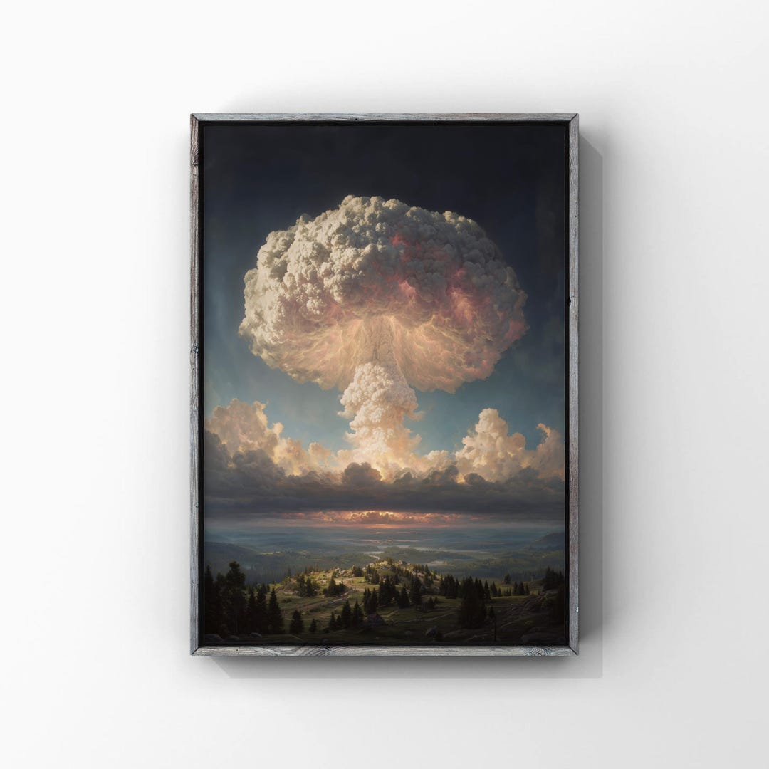 Printable - NUCLEAR EXPLOSION - Digital Download -scalable to Various ...