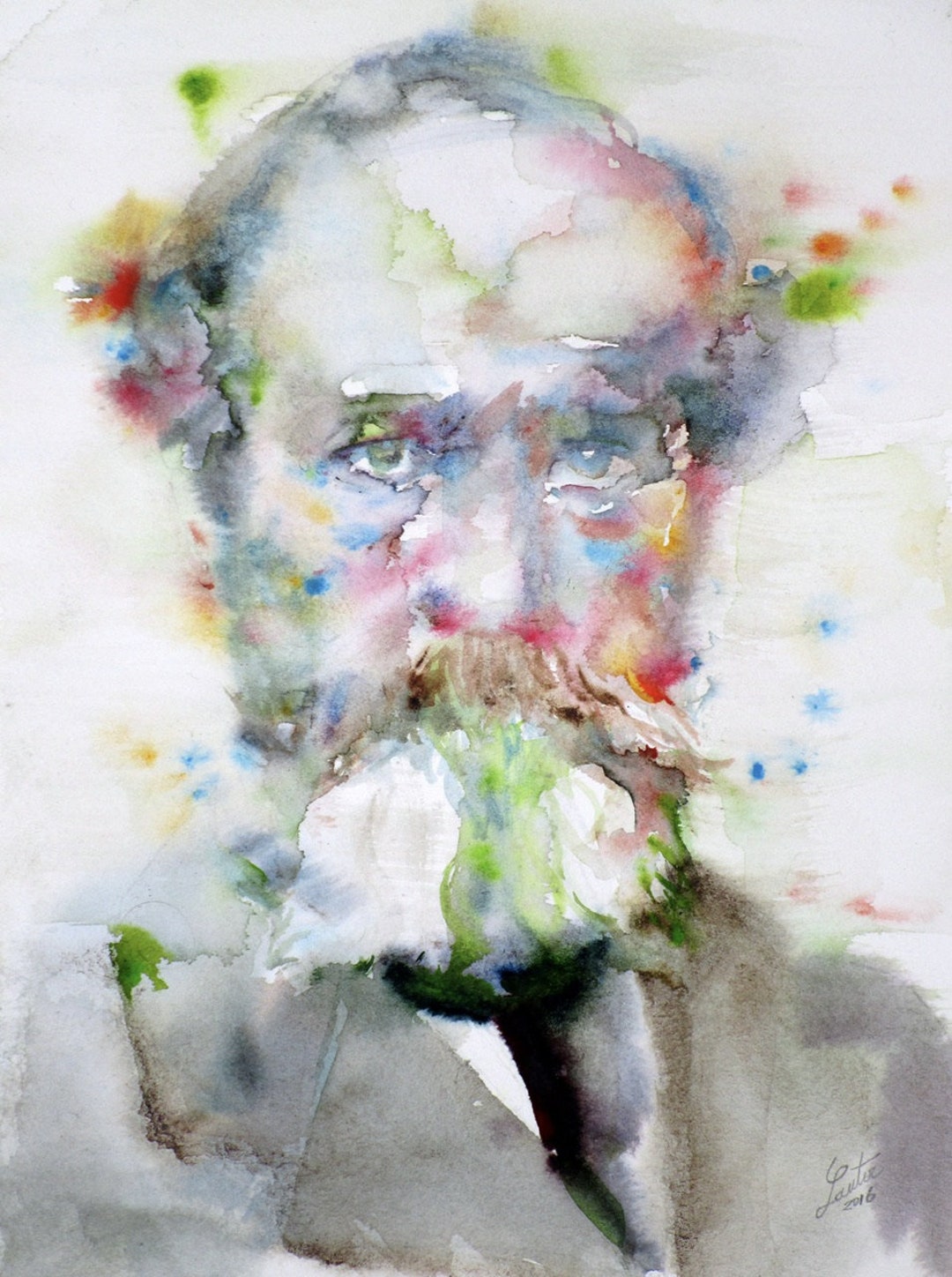 WILLIAM JAMES Watercolor Portrait - POSTER - Various Sizes Available ...