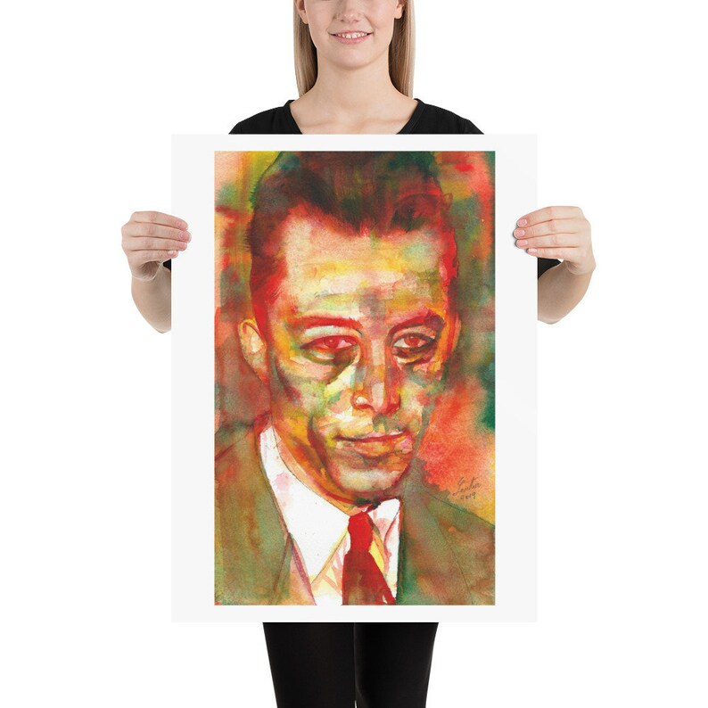 ALBERT CAMUS Watercolor Portrait POSTER Various Sizes | Etsy