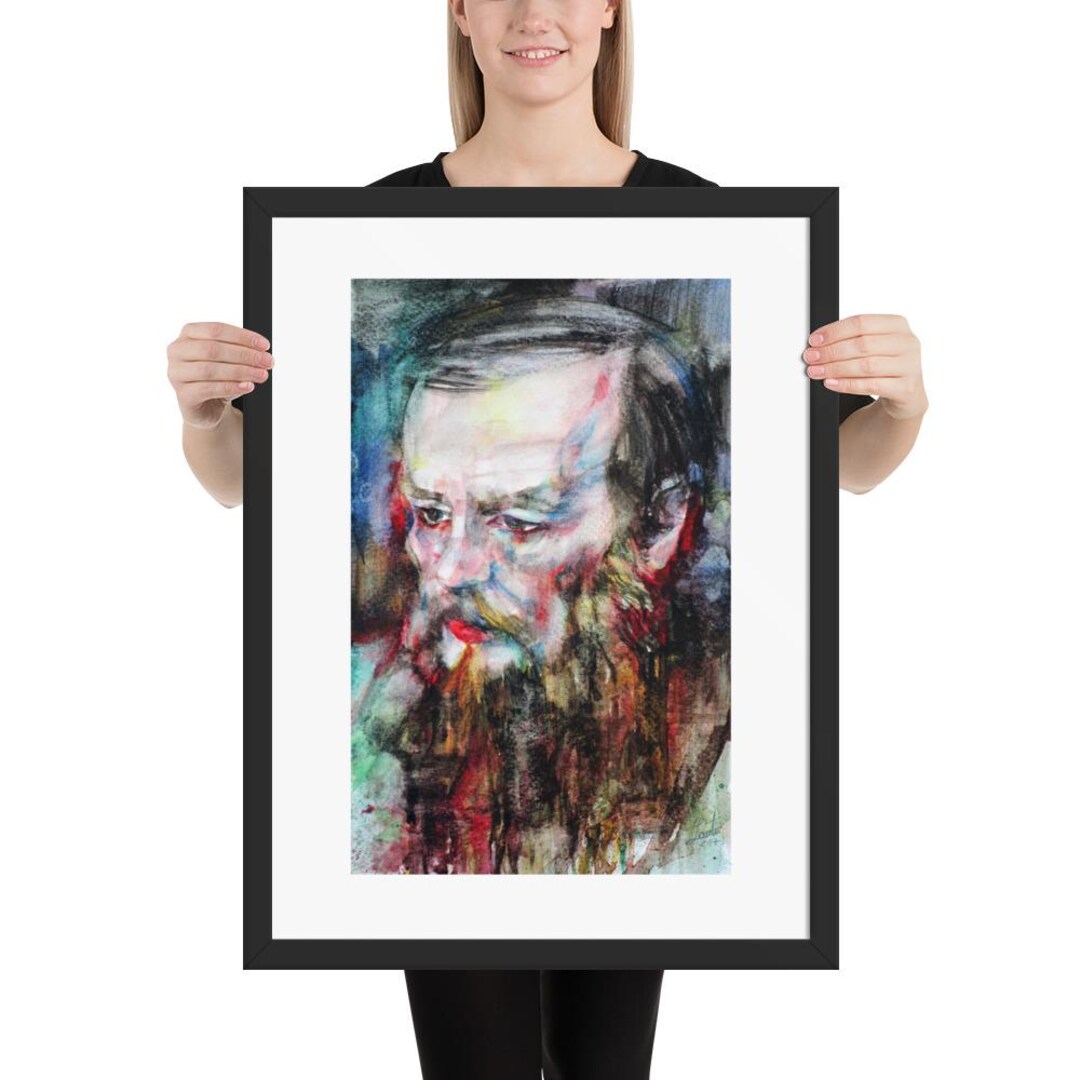 EMILY DICKINSON Ink Portrait - FRAMED Poster - Various Sizes! Art Print ...