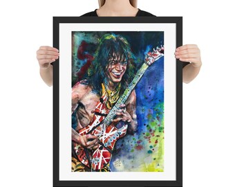 Eddie Van Halen - Pencil Art Print Poster! - Etsy